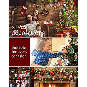 Christmas Decorations, 24Pcs Paper Christmas Tree Ornaments, Ornaments for Christmas Trees