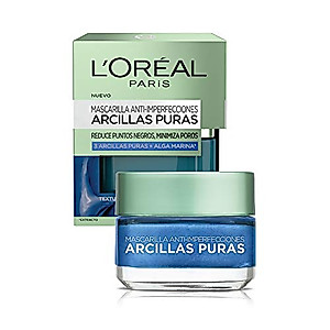 L’Oréal Paris Pure-Clay Mask Skincare Pure-Clay Face Mask with Seaweed for Redness and Imperfections to Clear & Comfort, 1.7 oz.