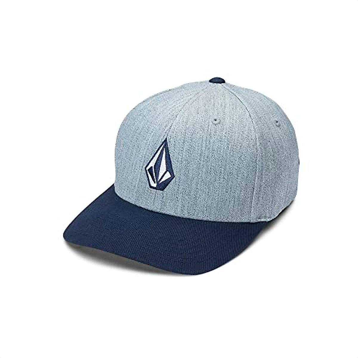 Volcom Men's Regular Full Stone Flexfit Hat, Navy 2, Small/Medium