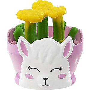 Barbie Florist Doll & Playset, Flower-Making Station with Molds, 3 Dough Colors & Accessories, Blonde Fashion Doll