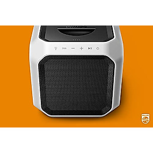PHILIPS X7207 Bluetooth Party Cube Speaker with 360° Party Lights - Link up to 50 Speakers, Black