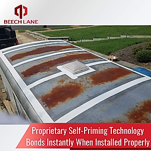 Beech Lane RV Roof and Leak Permanent Repair Tape 4" x 50', Permanently Stops Camper Roof Leaks, UV and Weatherproof Sealant