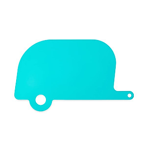 Camco Life is Better at The Campsite Flexible RV Shaped Cutting Mat Set - Prevents Food Cross Contamination with (3) Color Coded Cutting Mats - Dishwasher Safe (43771)