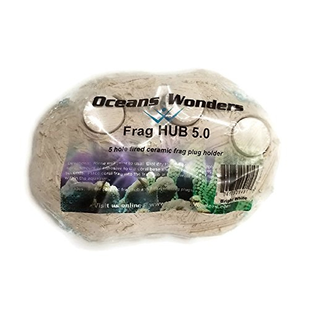 Oceans Wonders Flush Fit Frag Station Hub 5.0 Coral Reef Plug Holder with 5 Plugs