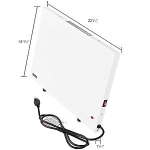 Global Industrial Under the Desk Radiant Panel Heater, 170W, 120V