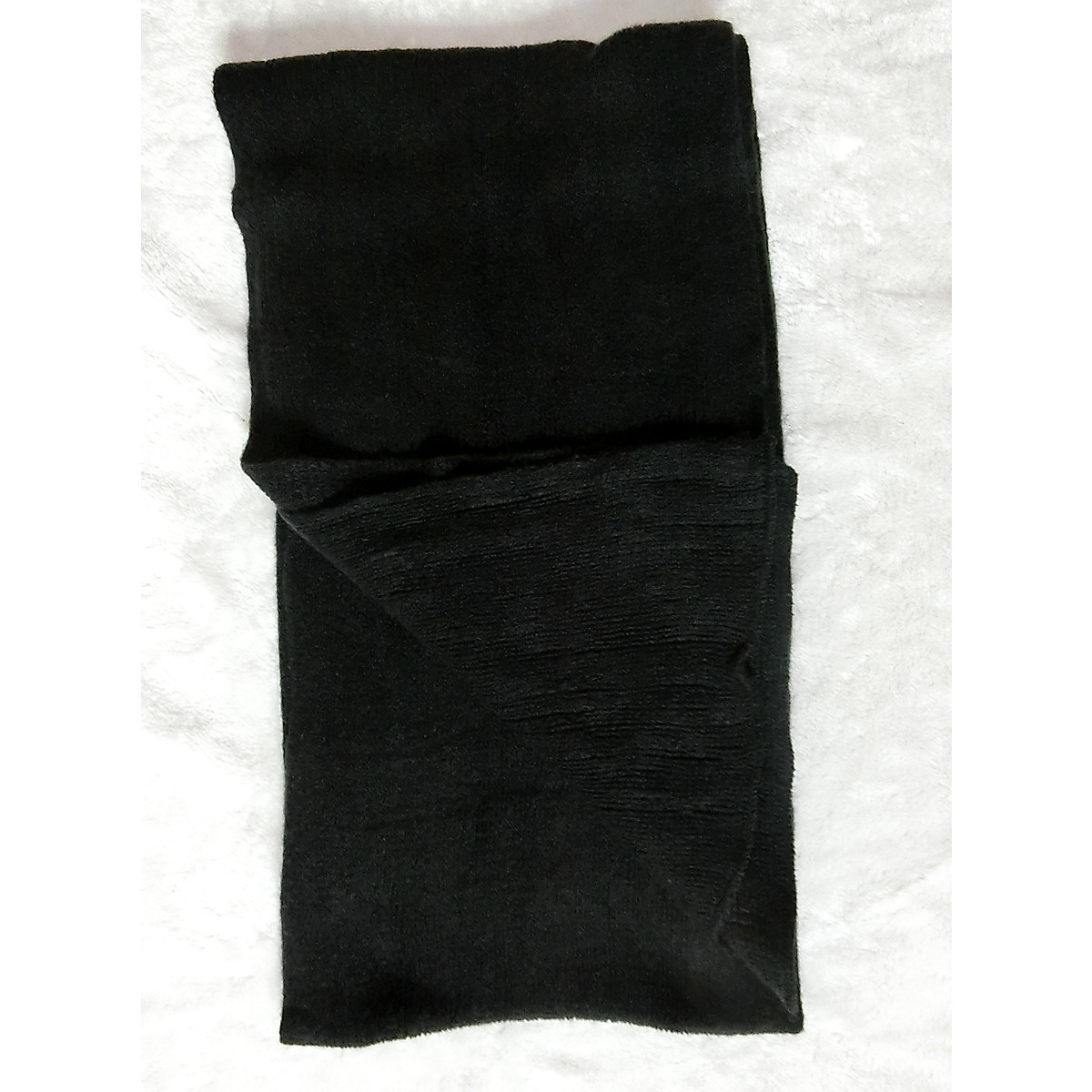 Wander Agio Women's Warm Long Shawl Winter Warm Large Scarf Pure Color Black