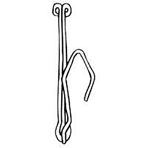 Graber 3-Inch Slip On Drapery Hooks with 1/8-Inch Drop. 14 Hooks per Bag
