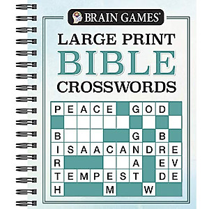 Brain Games - Large Print Bible Crosswords (Brain Games - Bible)