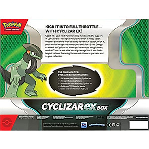 Pokemon TCG: Cyclizar ex Box - 4 Packs, Promo Cards