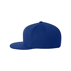 Flexfit Original Blank Flatbill Premium Fitted 210 Hat Cap Flex Fit Flat Bill Large/XLarge - Royal