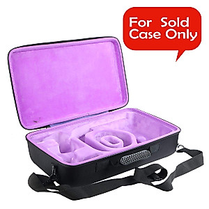 khanka Hard Travel Carrying Case Replacement for Meta Oculus Quest 2 Virtual Reality VR Gaming & Accessories (inside Purple)