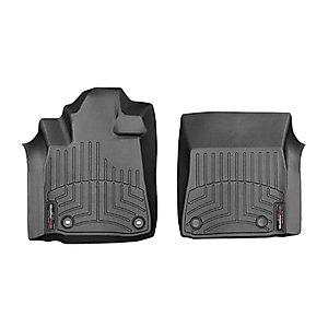 WeatherTech Custom Fit FloorLiners for Toyota Tundra, Sequoia - 1st Row (444081), Black