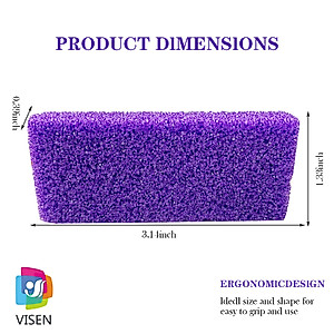 40 Pcs Pumice Stone for Feet Foot Scrubber Sponge for Feet Care and Callus Remover Mini Disposable Pumice Pads for Dead Skin Remover (Purple)