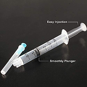 BSTEAN 25 Pack 3ml Disposable Syringe with 23Ga 1.0 Inch Needle, Individual Package