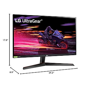 LG 27GP700-B 27” Ultragear FHD (1920 x 1080) IPS Gaming Monitor w/ 1ms Response Time & 240Hz Refresh Rate, NVIDIA G-SYNC Compatible with AMD FreeSync Premium, Ultra-Thin Bezel, HDMI x2, Black