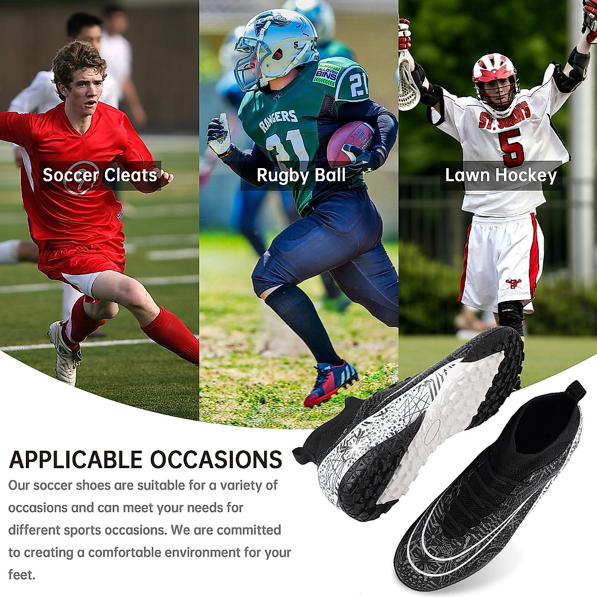 Soccer Cleats Mens Football Cleats for Big Boy Women Indoor Soccer Shoes Tacos de Futbol para Hombre Zapatos de Futbol para Hombre Football Shoes for Youth Futsal Shoes Sneakers Soccer Shoe TF