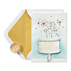 Papyrus 50th Birthday Card (You Shine Brighter Than Ever)