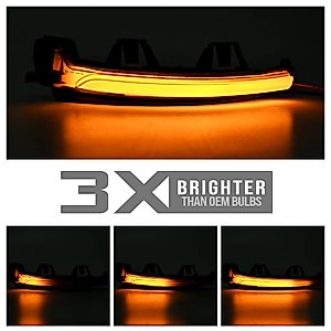 nsautolighting 4pcs LED Side Marker Lights Assembly for Chevy C/K Series C10 C20 C30 K10 K20 K30 Trucks Suburban K5 Blazer Clear Lens Front Rear Bumper Sidemarker Lamps Replace OEM Sidemarker Lamps