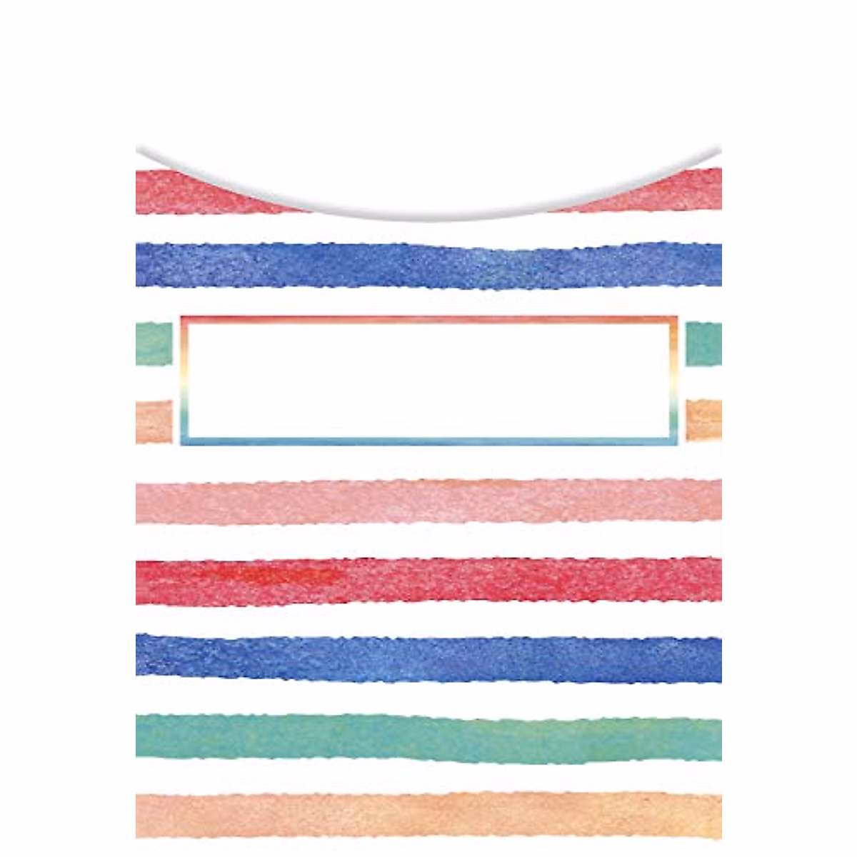 Teacher Created Resources TCR5816 Watercolor Library Pockets - Multi-Pack