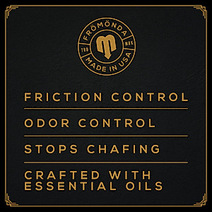 Fromonda (Woody) Body Powder Cedarwood & Tea Tree (5 oz, 1-Pack) Unisex, Talc-Free, Anti-Chaffing, Sweat Defense with Essential Oils