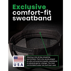 HAKA Embroidered Cross Trucker Hat for Men & Women, Black Baseball Cap, Mesh Snapback, Christian Jesus Cross Hat (Black)