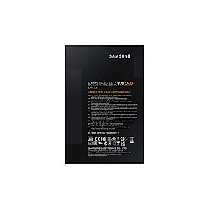 Samsung 870 QVO 1 TB SATA 2.5 Inch Internal Solid State Drive (SSD) (MZ-77Q1T0)