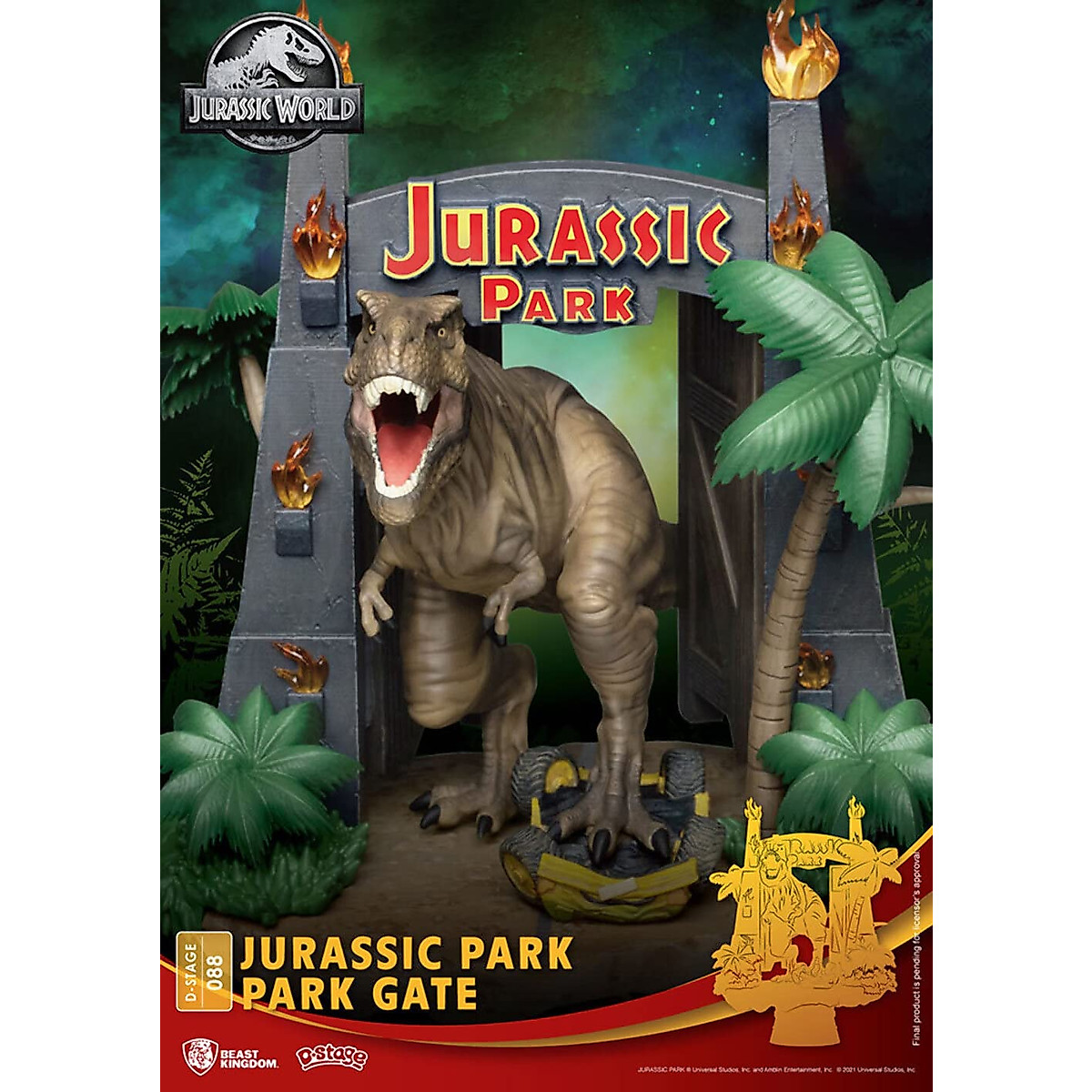 Jurassic Park T-Rex D-Stage Statue - Classic Dino Collectible