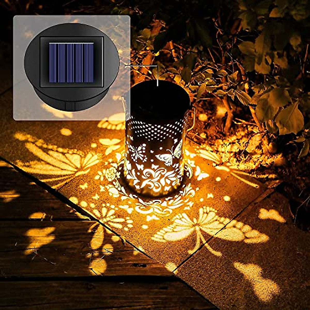 Yeuago 2022 Upgraded Solar Light Replacement Tops Parts for Outdoor Hanging Waterproof Solar Lanterns (2 Pack Warm White)