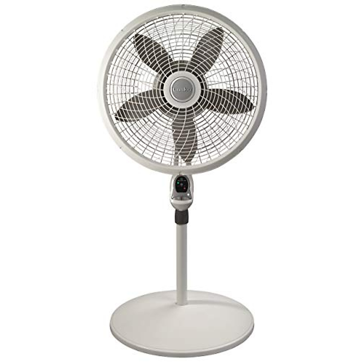 Lasko Cyclone Pedestal Fan, Adjustable Height, Remote Control, Timer, 3 Speeds, for Bedroom, Kitchen, Office and Living Room, 18", White, 1885, Large