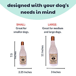 Huxley & Kent for Dogs | Yappy Hour Funny Dog Toy | Power Plush Dog Toy with Squeaker | Dog Gift | Fun, Durable, and Safe | H&K Squeaky Dog Toy (Toto's Pawdka, Small)