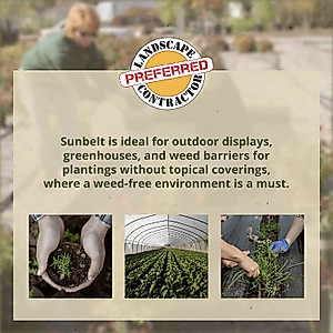 DeWitt SBLT4300 Sunbelt Ground Cover Weed Barrier, 4-Feet Width by 300-Feet Length