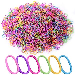 Mr. Pen- Assorted Colorful Hair Rubber Bands, 2400 Pack, Elastic Mini Ties for Hair and Baby Girls