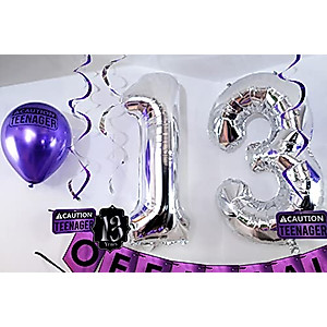 Funny Official Teenager 13th Birthday Party Pack - Purple 13th Birthday Party Supplies, Decorations and Favors