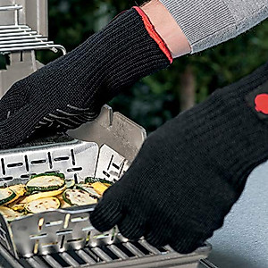 Weber Premium Gloves, L/XL, x Large, Large/X-Large (Pack of 1), Black