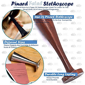ODM 1 Piece Pinard Stethoscope, Foetal Wooden by ODONTOMED1