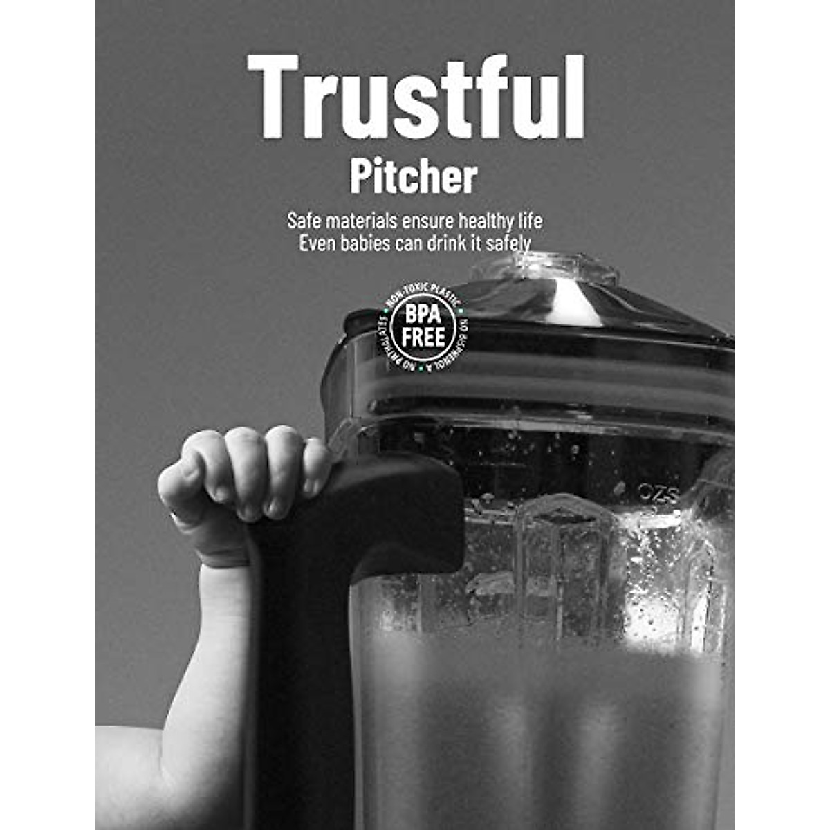 WantJoin Professional Blender, Countertop Blender ,Blender for kitchen Max 1800W High Power Home and Commercial Blender with Timer, Smoothie Maker 2200ml for Crushing Ice, Frozen Dessert, Soup,fish