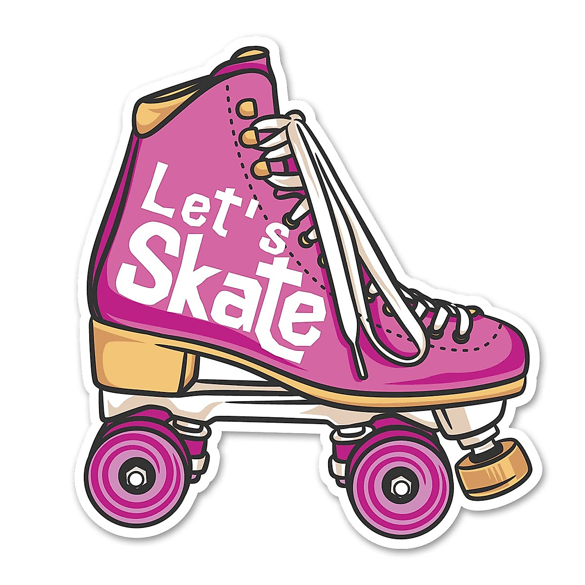 Roller Skating Party Invitations with Envelopes, 20 Set Roller Skate Shaped Invitations Birthday Baby Shower Party Invites Supplies Favors, Double-Sided