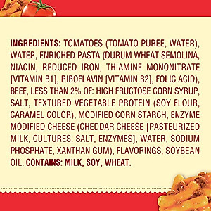 Chef Boyardee Beefaroni Pasta, Microwave Food, 7.5 OZ Microwaveable Bowl (12 Bowls)