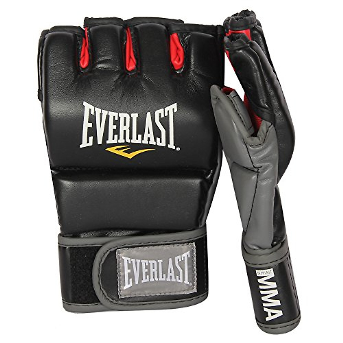 Everlast Train Advanced MMA 7-Ounce Grappling / Training Gloves (Black, Small/Medium)