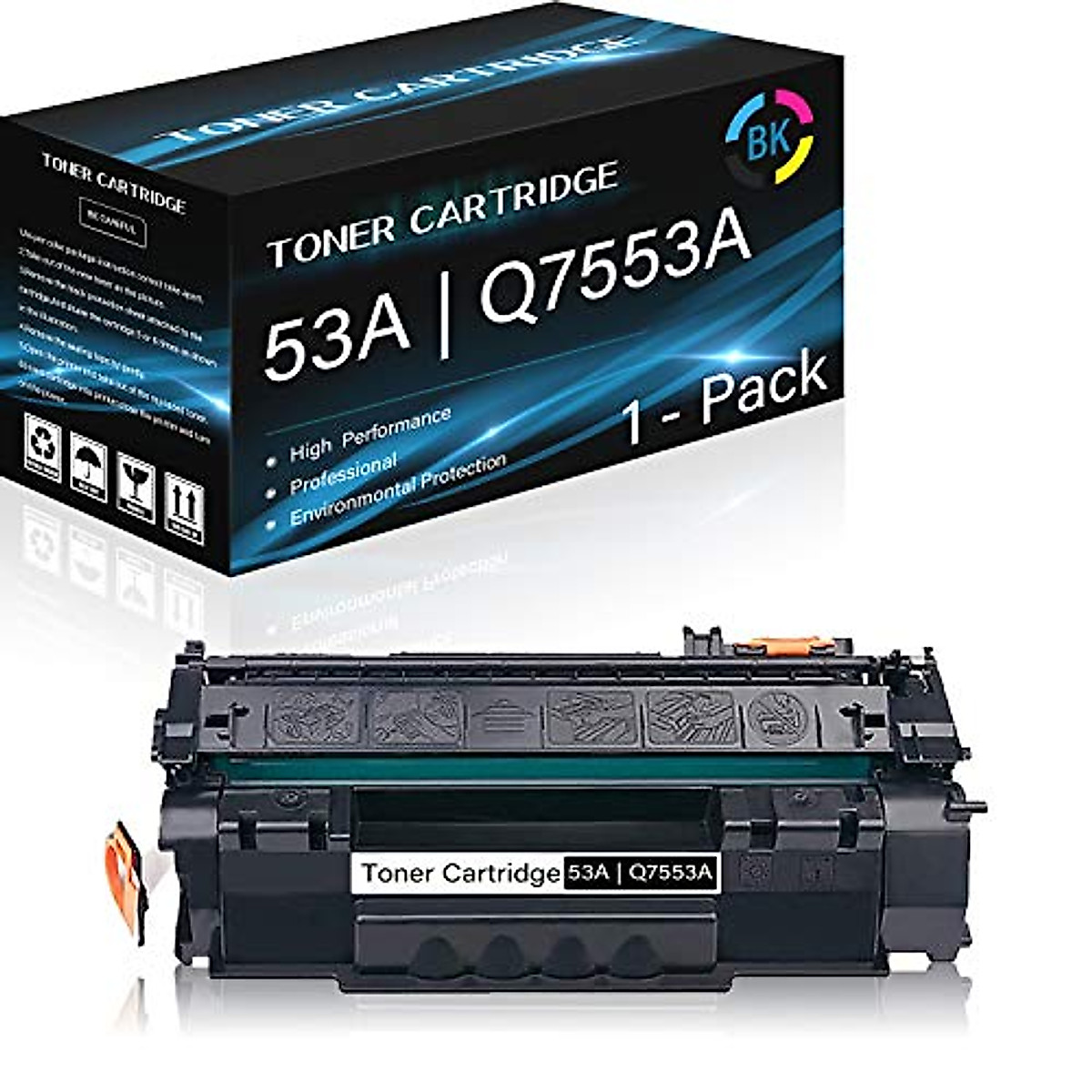 1 Pack 53A | Q7553A (Black) Compatible High Yield Toner Cartridge Replacement for HP Laser Jet P2014 P2014n P2015 P2015d P2015dn P2015x M2727nf Printers,Sold by Thurink.