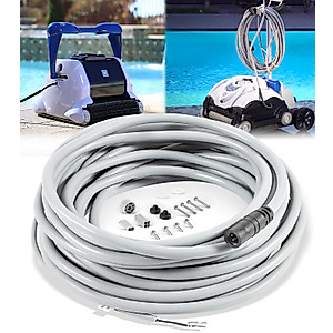 RCX50061 Floating Power Cord Assembly Replacement for Hayward Tigershark QC Robotic Cleaner RC9990 RC9990CUB, SharkVAC XL Pool Cleaner, 55 FT, 2 Pin