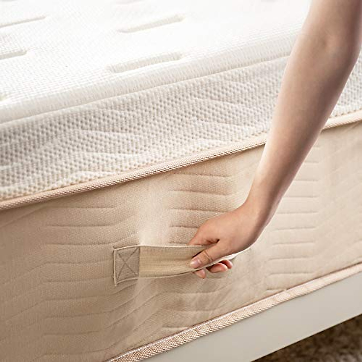 Mellow 14 Inch HAVN Memory Foam Mattress, Made in USA, CertiPUR-US Certified Non-Toxic Foams, Oeko-TEX Certified Eco Cover, Bamboo Charcoal Odor and Moisture Control, Quilted Comfort Top, Queen