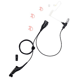 commountain APX 6000 XPR 7550e Earpiece w/Mic Compatible for Motorola Radios APX 8000 APX 7000 4000 XPR 7580e 7380e XPR 7550 7350e 7350 APX6000 APX7000 APX8000 XPR7550 XPR7550e, Surveillance Headset