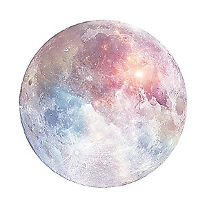 HaloVa Mouse Pad, Anti Slip Planet Mouse Mat for Desktops, Computer, PC and laptops, Customized Round Mouse Pad for Office and Home, Moon