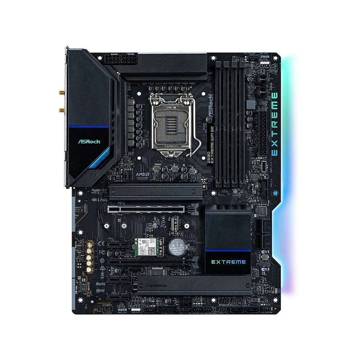 ASROCK Z590 Extreme WiFi 6E Socket LGA1200/ Intel Z590/ DDR4/ SATA3&USB3.2/ M.2/ WiFi&Bluetooth/ATX Motherboard