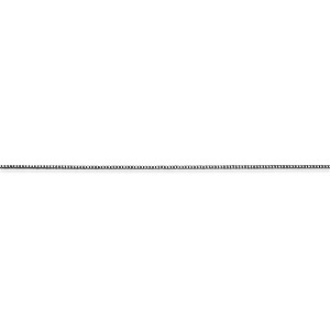 Solid 14k White Gold 0.50mm Box Chain Necklace 20"