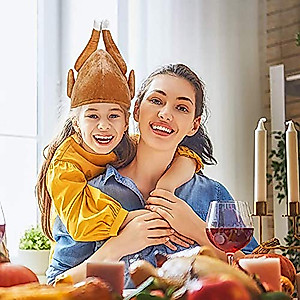 ookizom 4 Pack Thanksgiving Roasted Turkey Hat for Adults Women Men Thanksgiving Gift Funny Family Party Decor (4pcs)