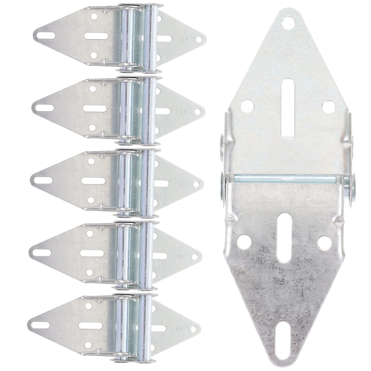 Angoily 6pcs Iron Garage Door Hinges Fix Garage Door Parts Heavy Duty Replacement Hinges