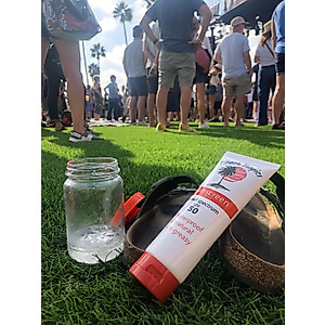 Hidden Flask - 10oz Sunscreeen Flask Lets You Take Booze Anywhere Includes Free Funnel & Extra Leak-Proof Safety Seals - Hidden Flasks for Liquor by Classy Wino Always Drink Responsibily