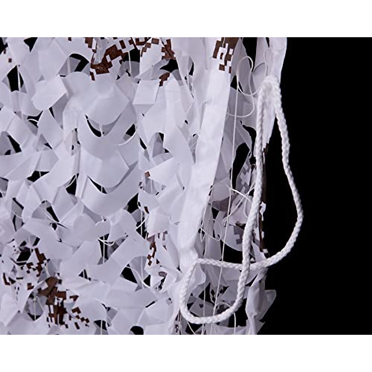 Ginsco 6.5ft x 20ft 2mx6m Snow Gound Netting Woodland Camouflage Net for Sunshade Camping Military Hunting Shooting Blind Watching Hide Party Decorations